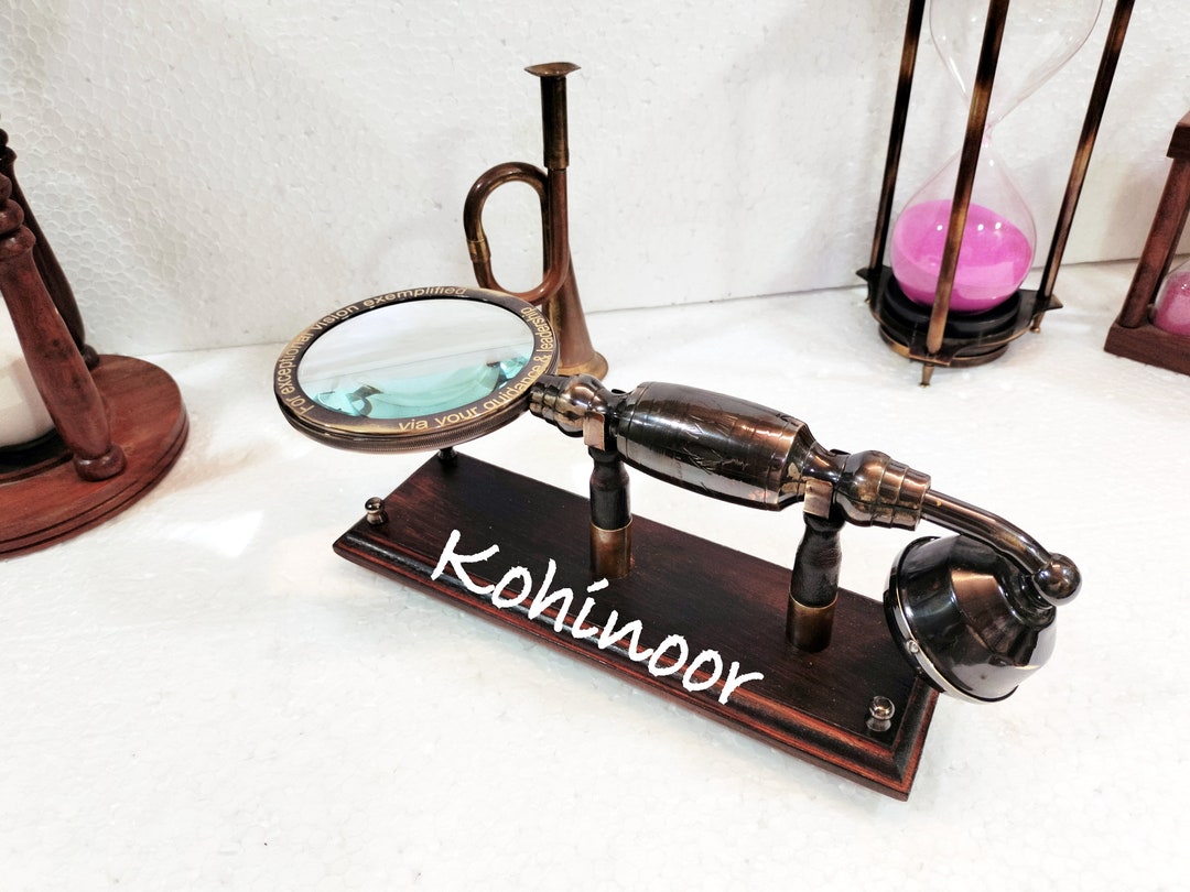 Personalized Gift, Customized Engraved, Brass Magnifying Glass With ...