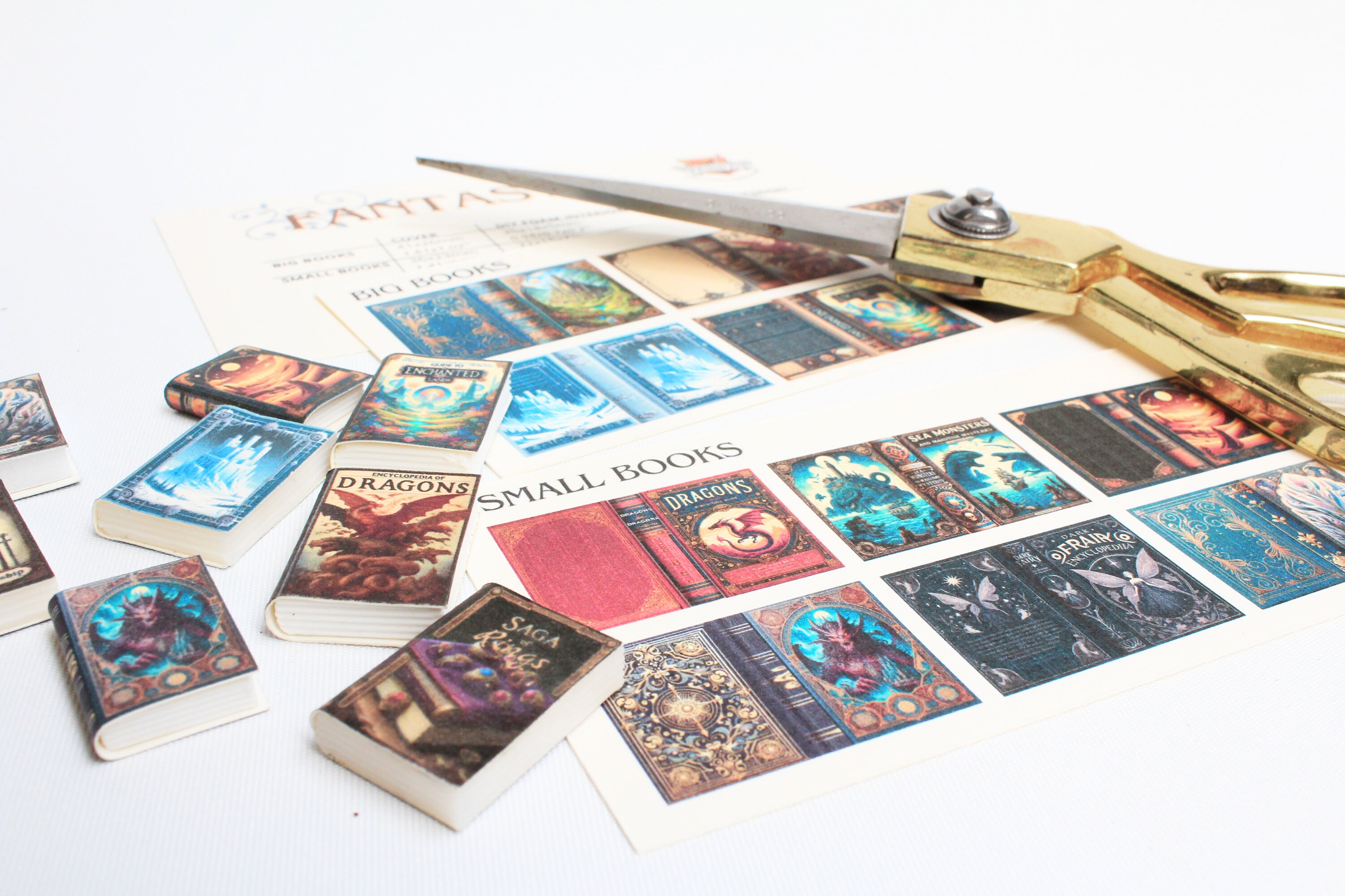 Occult Miniature Book Covers | Dollhouse Library DIY (digital Download ...