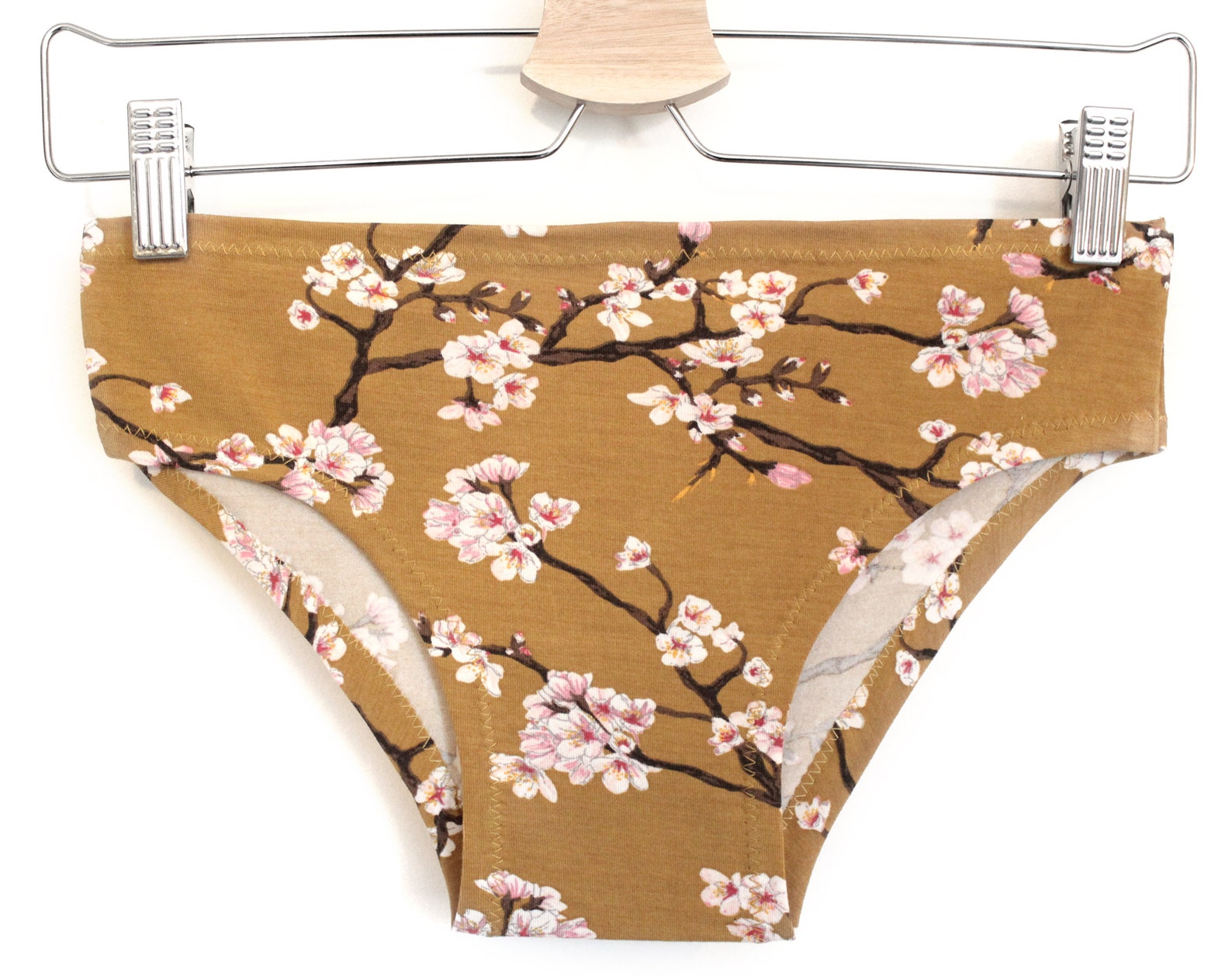 Hip Organic Panties With Japanse Sakura Cherry Etsy