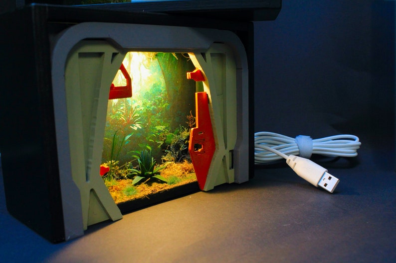 Star Trek Holodeck Doors Miniature Book Nook, the Next Generation Art ...