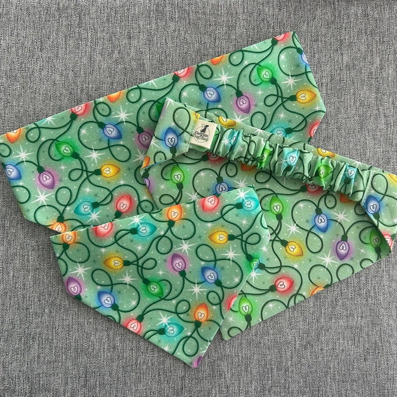 Dog Holiday Scrunchy Bandanas - Etsy