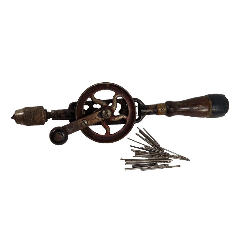 Antique Hand Drill - Etsy