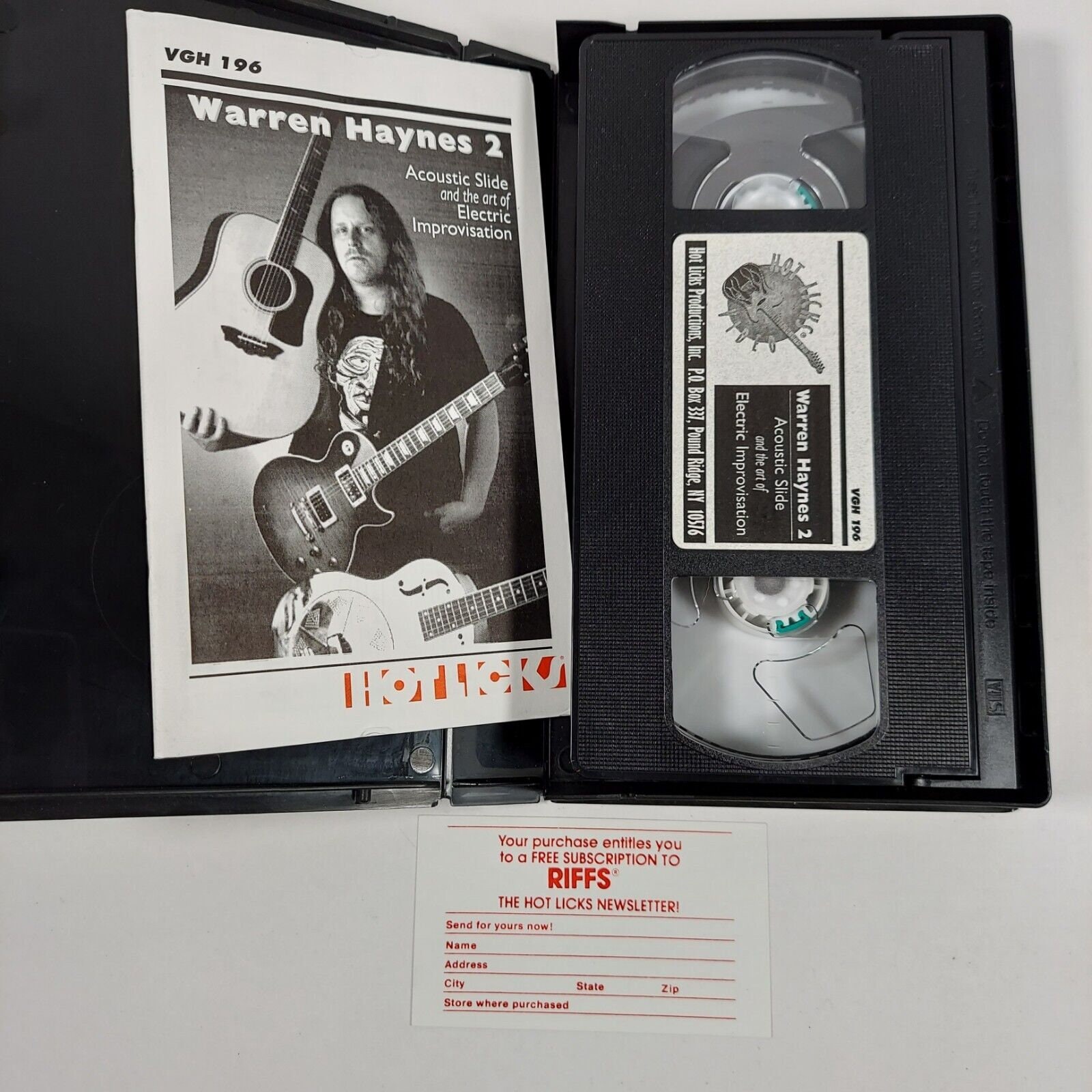 Hot Licks VHS Lot Haynes Johnson Electric Blues Slide Guitar ...