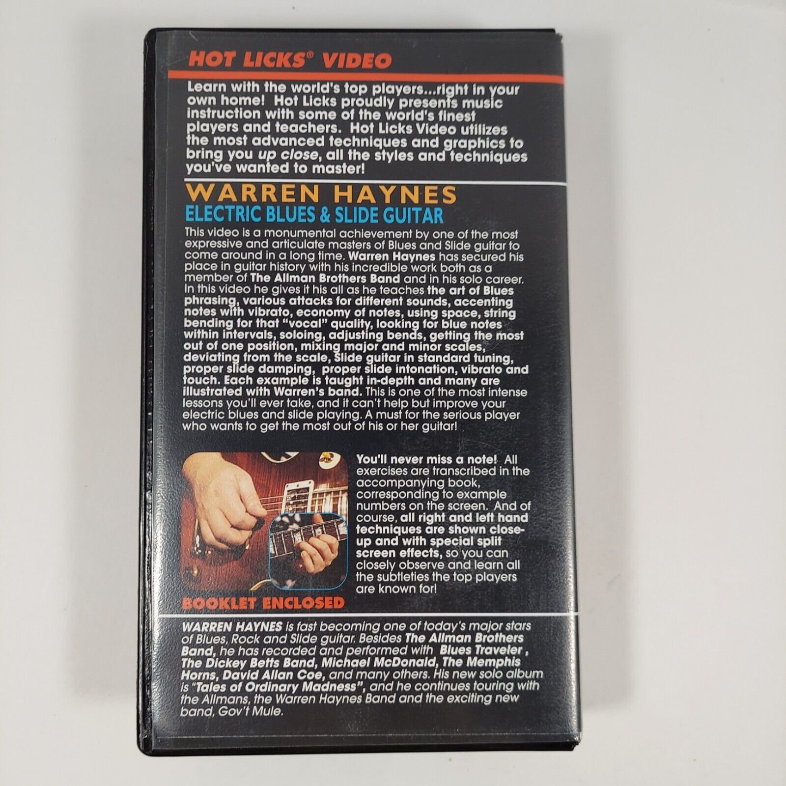 Hot Licks VHS Lot Haynes Johnson Electric Blues Slide Guitar ...