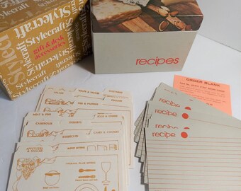 Cardboard Recipe Box - Etsy