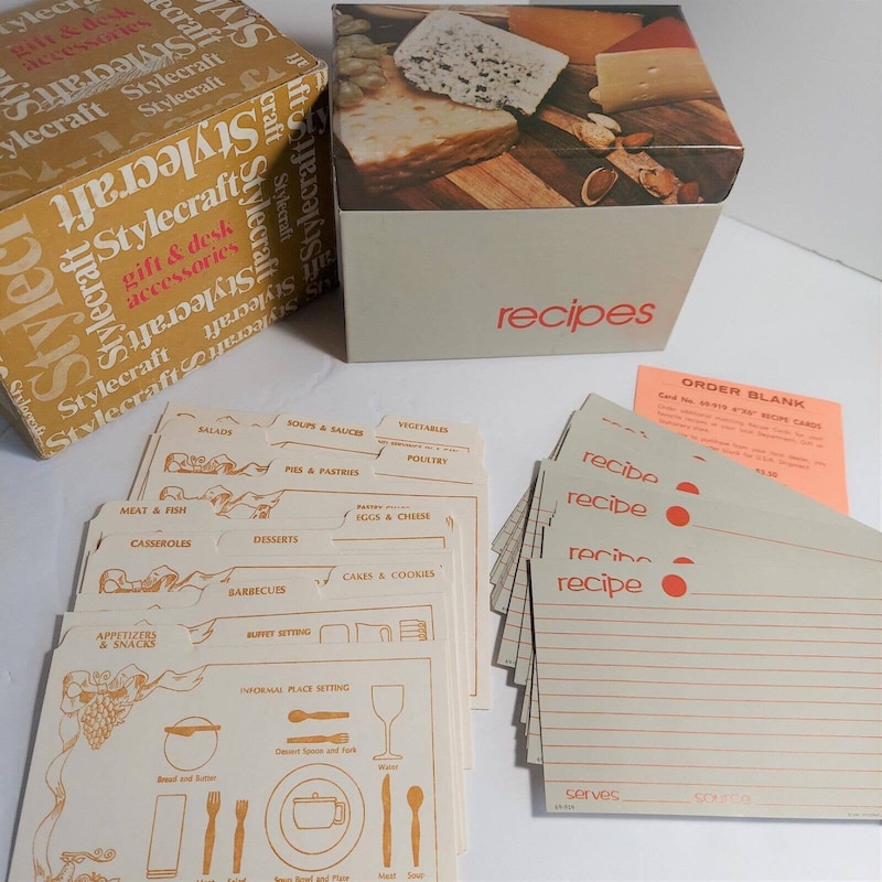 Stylecraft Recipe Box - Etsy