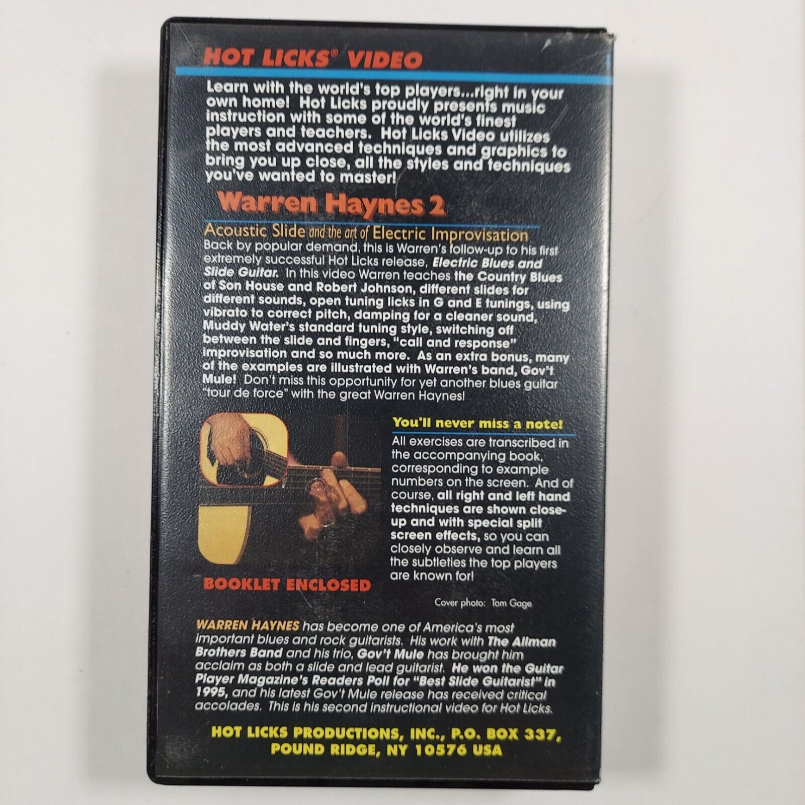 Hot Licks VHS Lot Haynes Johnson Electric Blues Slide Guitar ...