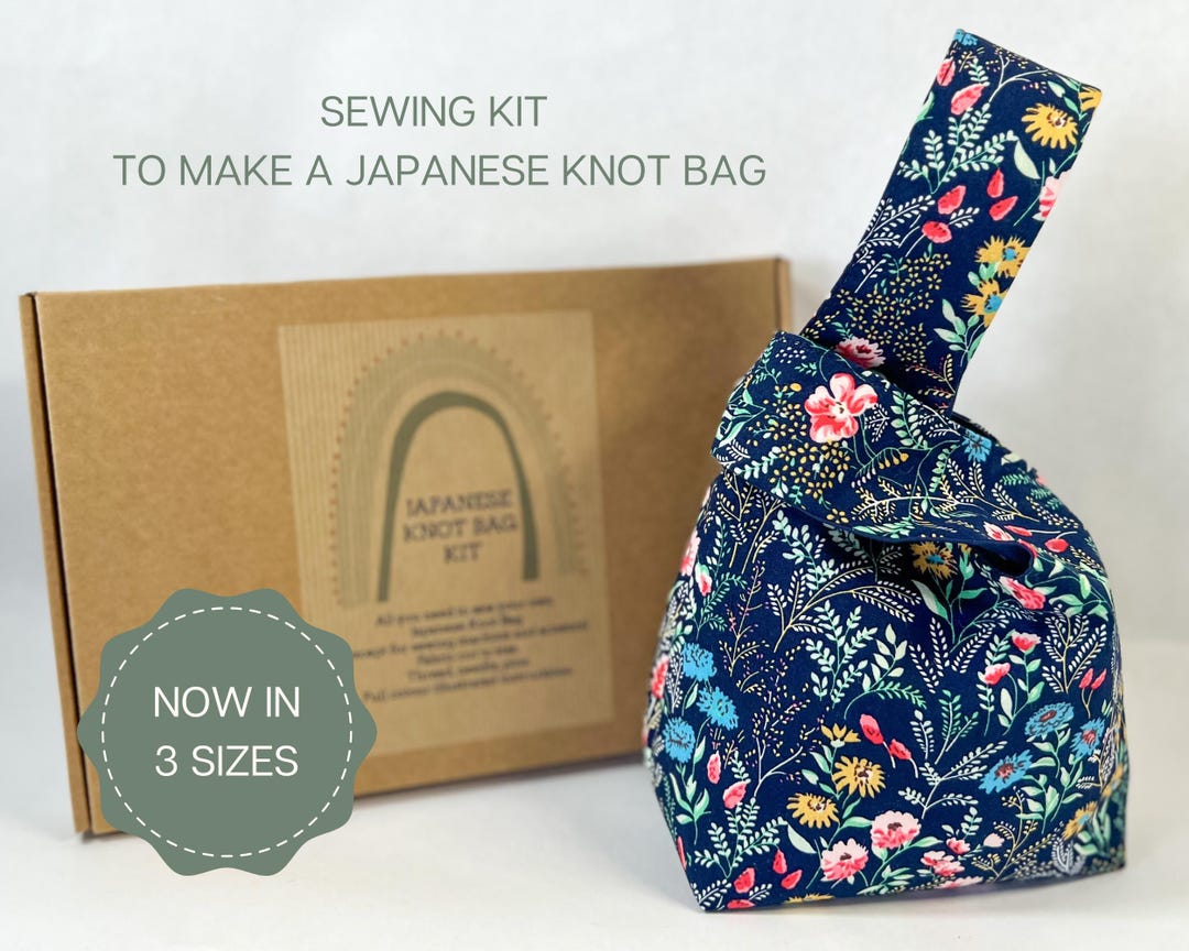 Japanese Knot Bag Sewing Kit Beginner: DIY Craft Project - Etsy UK
