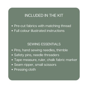 Beginner Sewing Kit, Gift for Crafter, Pre Cut Craft Kit With Sewing ...