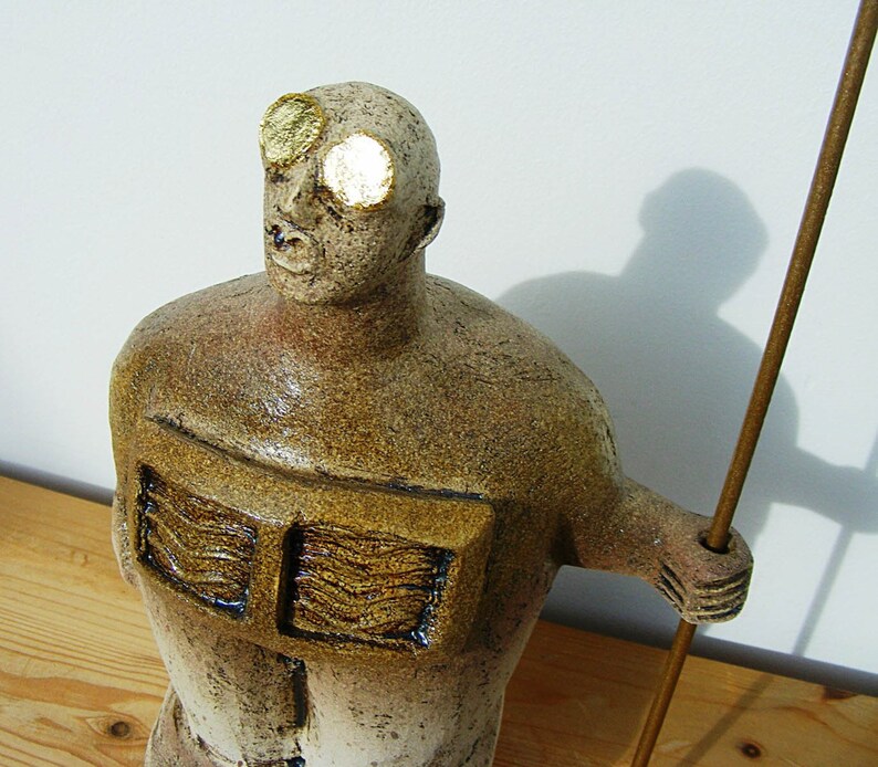 Sentinel Figure Ceramic Sculpture | Etsy