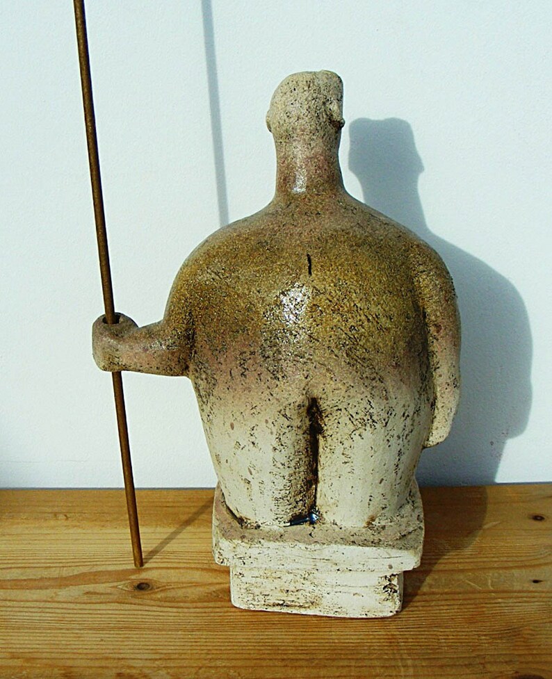 Sentinel Figure ceramic Sculpture - Etsy