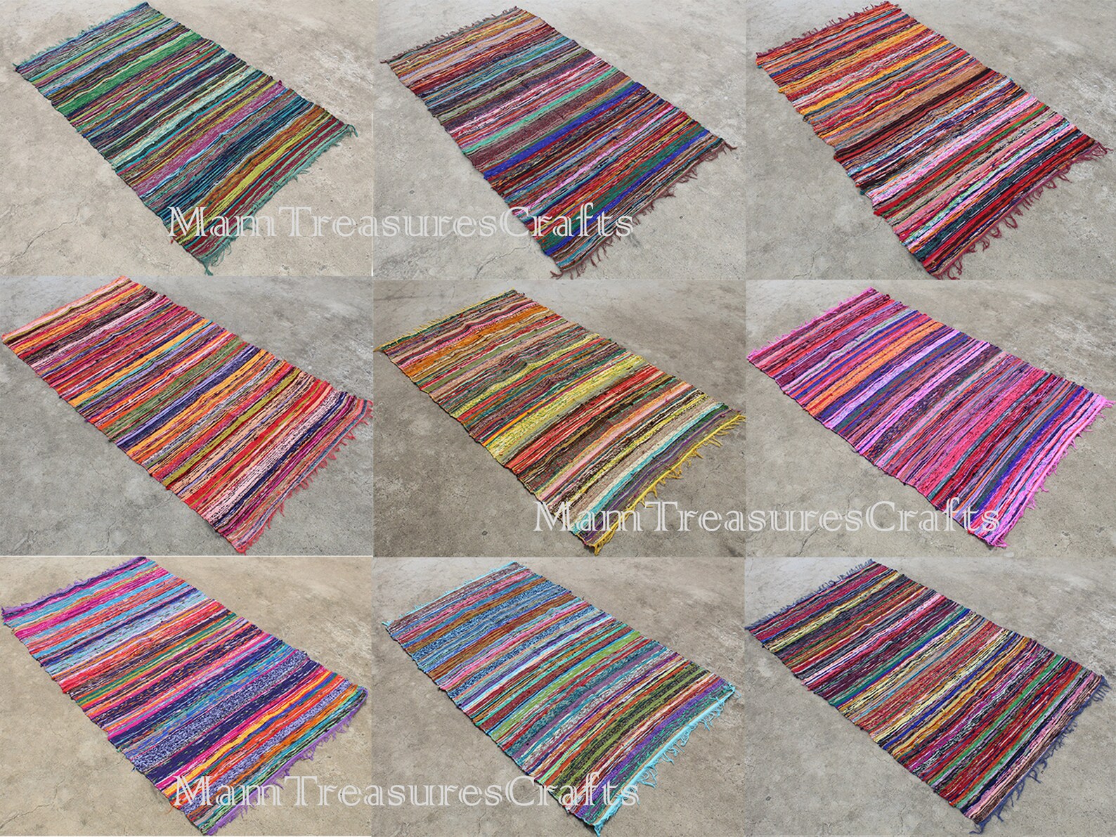 Chindi Rug Area Rag Rug Home Decor Bohemian Large Indian - Etsy