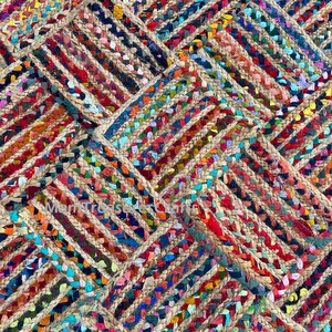 Large Patchwork Handmade Rug Colorful Chindi Indian Rug Indian Handmade ...