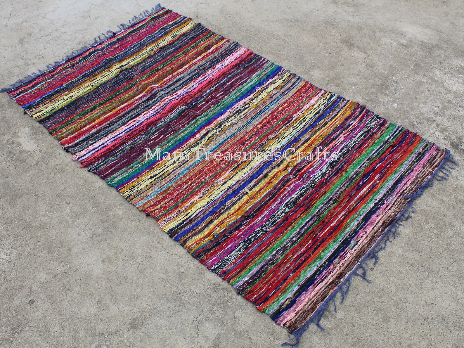 Chindi Rug Area Rag Rug Home Decor Bohemian Large Indian - Etsy