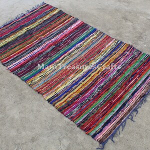 Chindi Rug Area Rag Rug Home Decor Bohemian Large Indian Carpet Floor ...