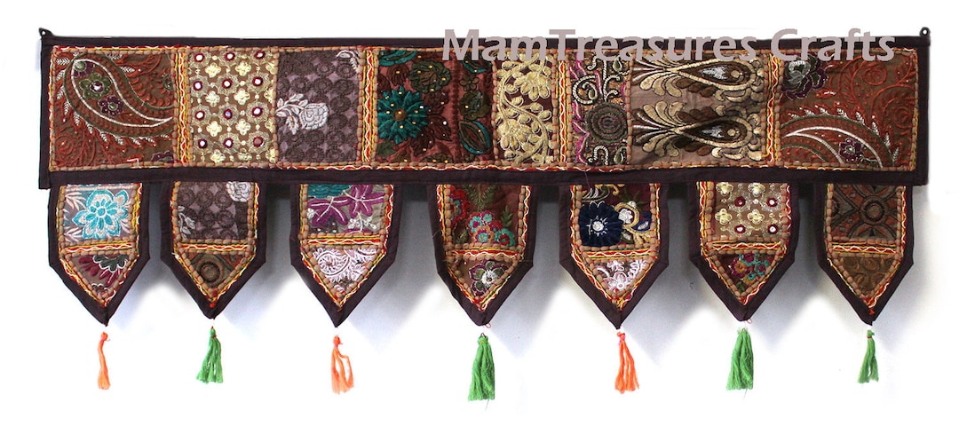 Brown Valance Toran Indian Window Brown Valance Large Door - Etsy