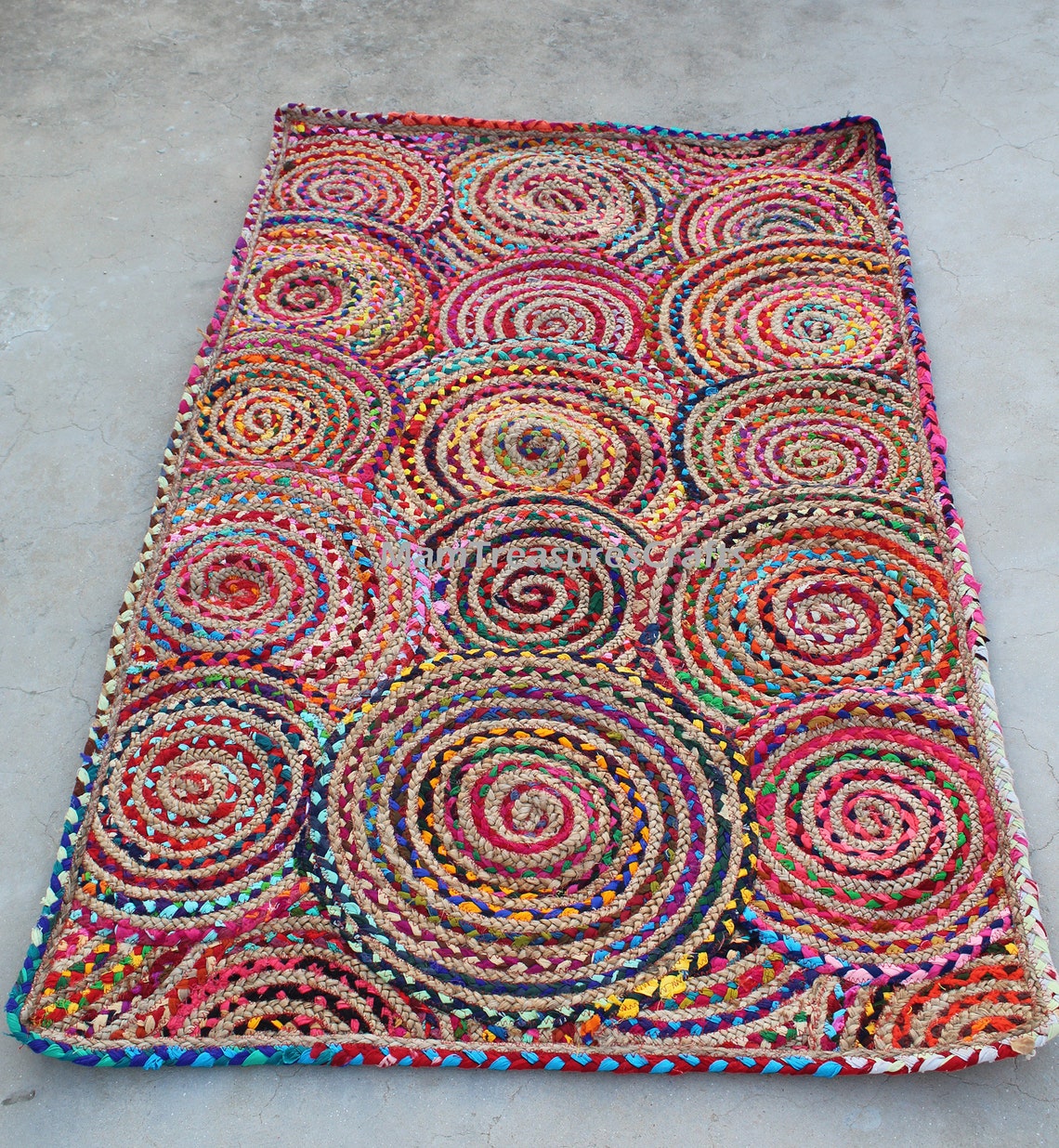 2X3 Foot Rug Colorful Area Rug Braided Rag Rug Floor Rug - Etsy