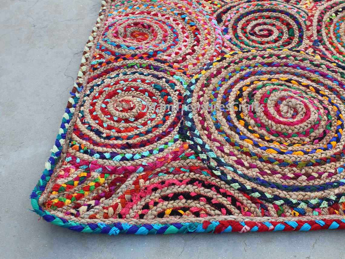 2X3 Foot Rug Colorful Area Rug Braided Rag Rug Floor Rug - Etsy