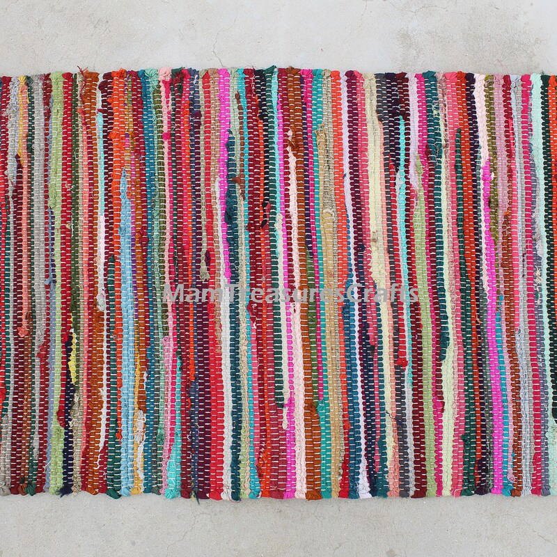 Rag Rug Runner - Etsy