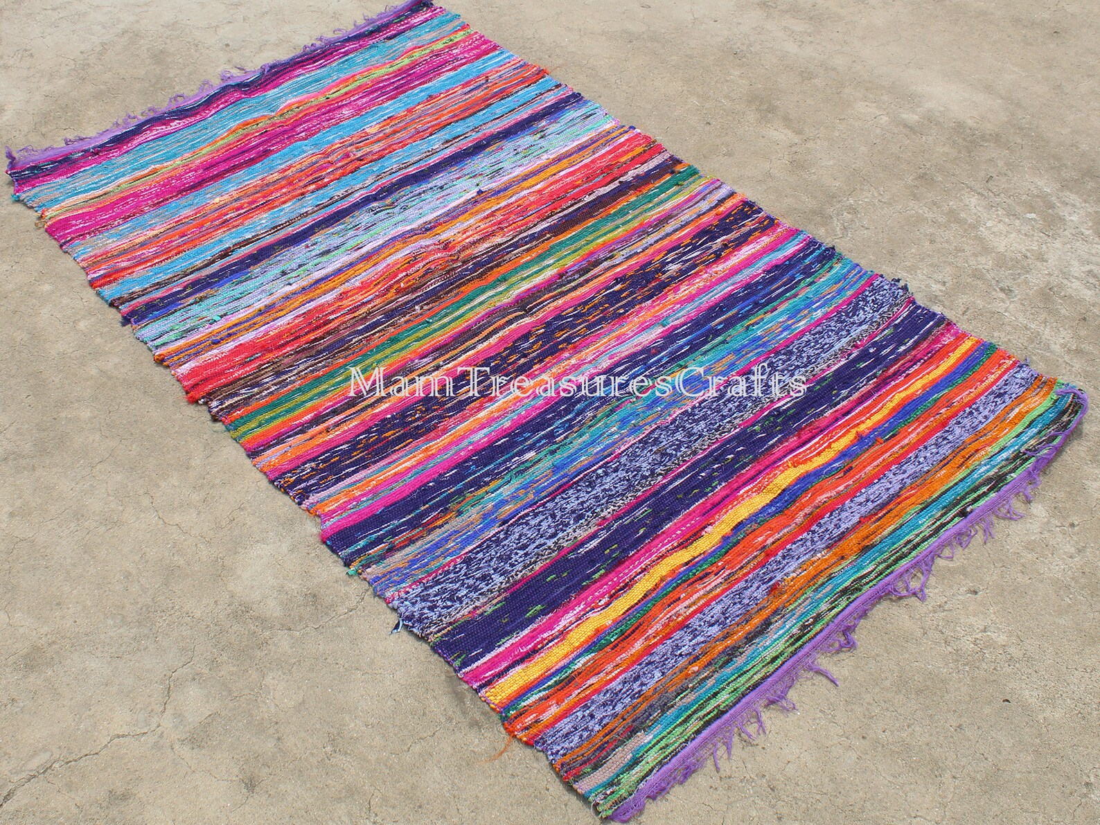 Chindi Rug Area Rag Rug Home Decor Bohemian Large Indian - Etsy
