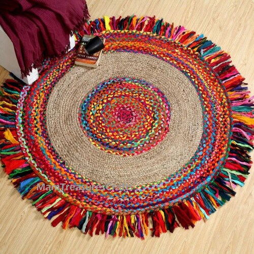 Colorful Area Rug Braided Rag Rug Floor Rug Handmade Rugs Hand - Etsy