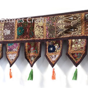Brown Valance Toran Indian Window Brown Valance Large Door - Etsy