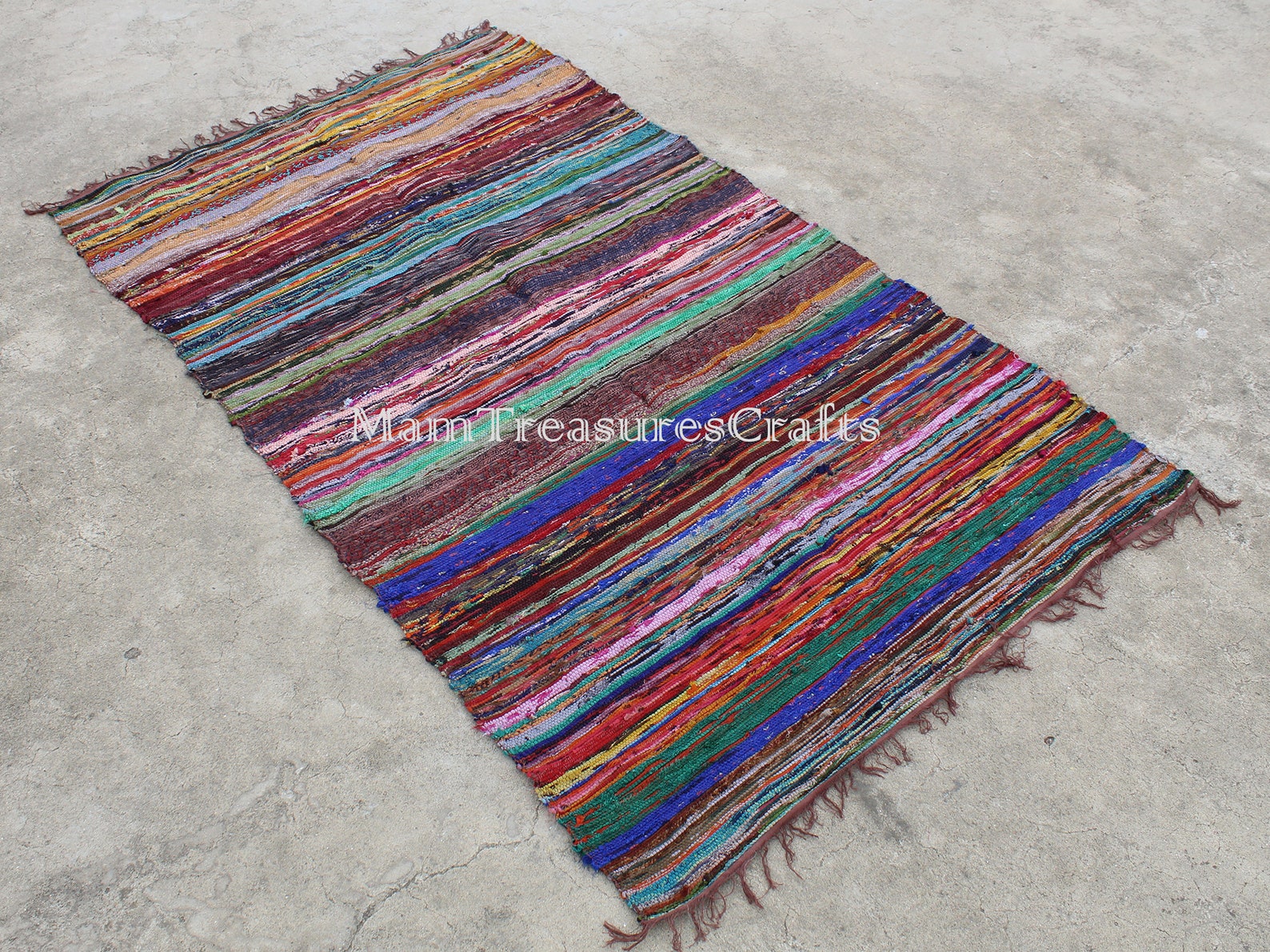 Chindi Rug Area Rag Rug Home Decor Bohemian Large Indian - Etsy