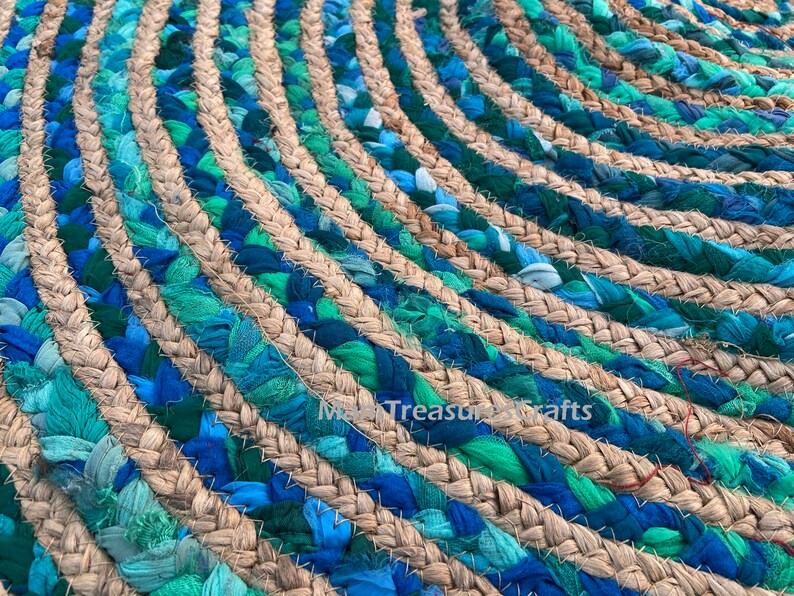 Colorful Braided Rug Bohemian Décor Indian Handmade Braided - Etsy