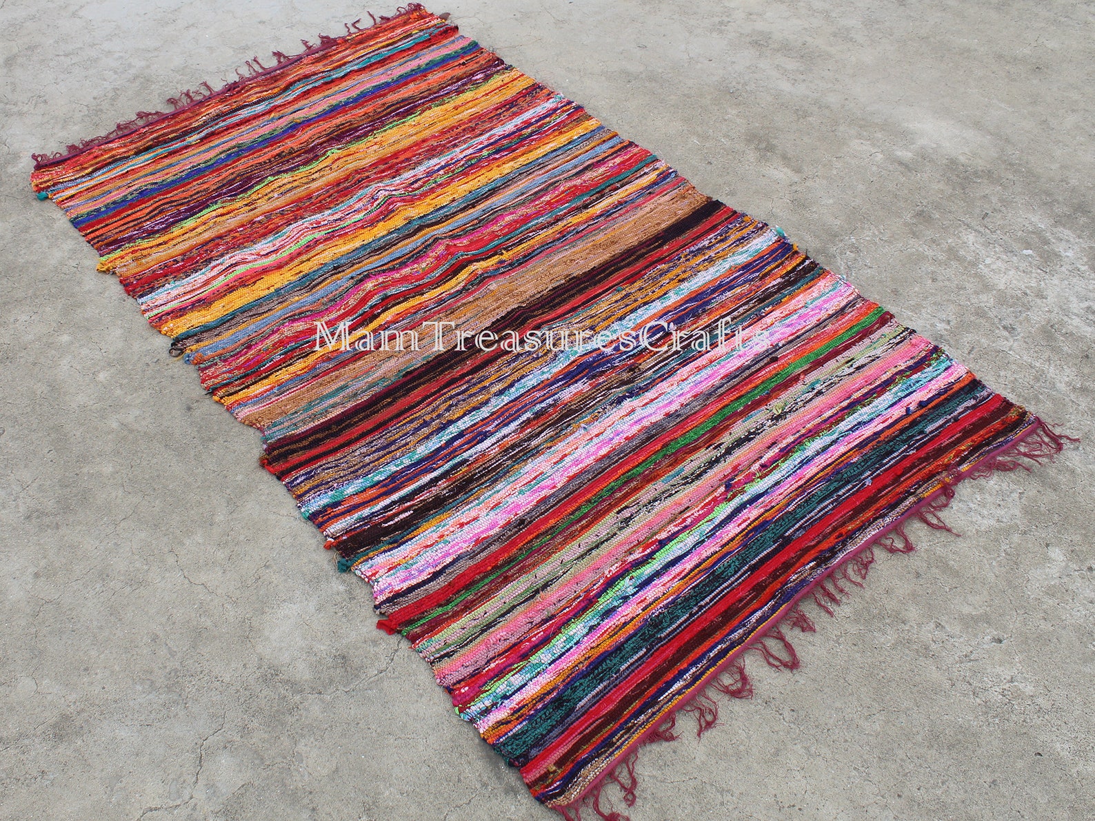 Chindi Rug Area Rag Rug Home Decor Bohemian Large Indian - Etsy