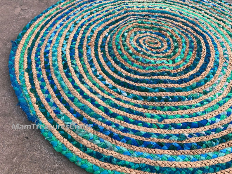 Colorful Braided Rug Bohemian Décor Indian Handmade Braided - Etsy