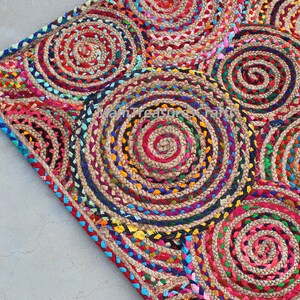 2X3 Foot Rug Colorful Area Rug Braided Rag Rug Floor Rug Handmade Rugs ...