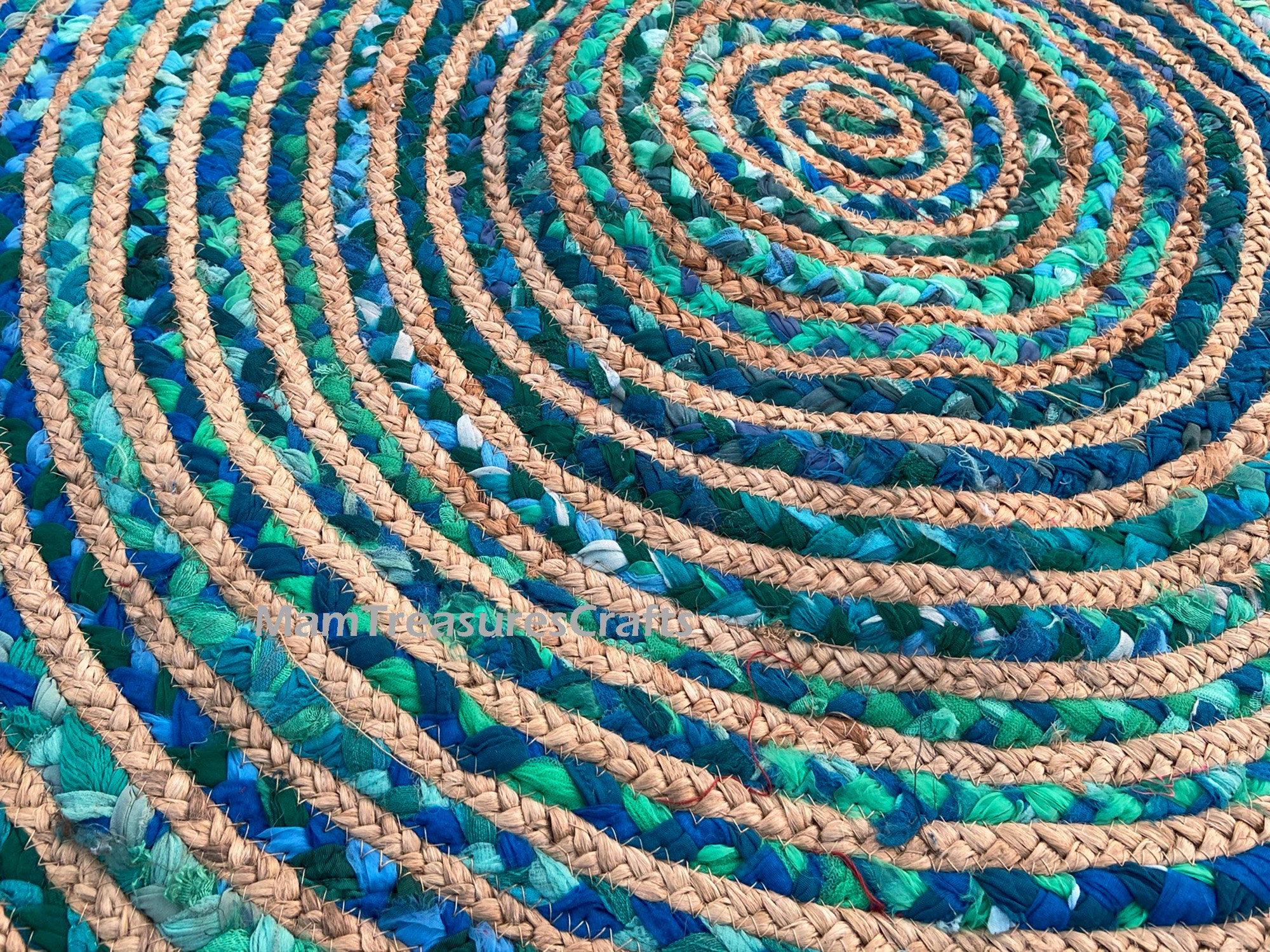 Colorful Braided Rug Bohemian Décor Indian Handmade Braided - Etsy