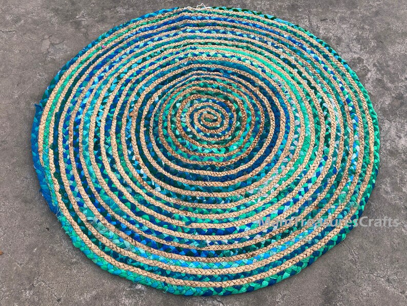 Colorful Braided Rug Bohemian Décor Indian Handmade Braided - Etsy