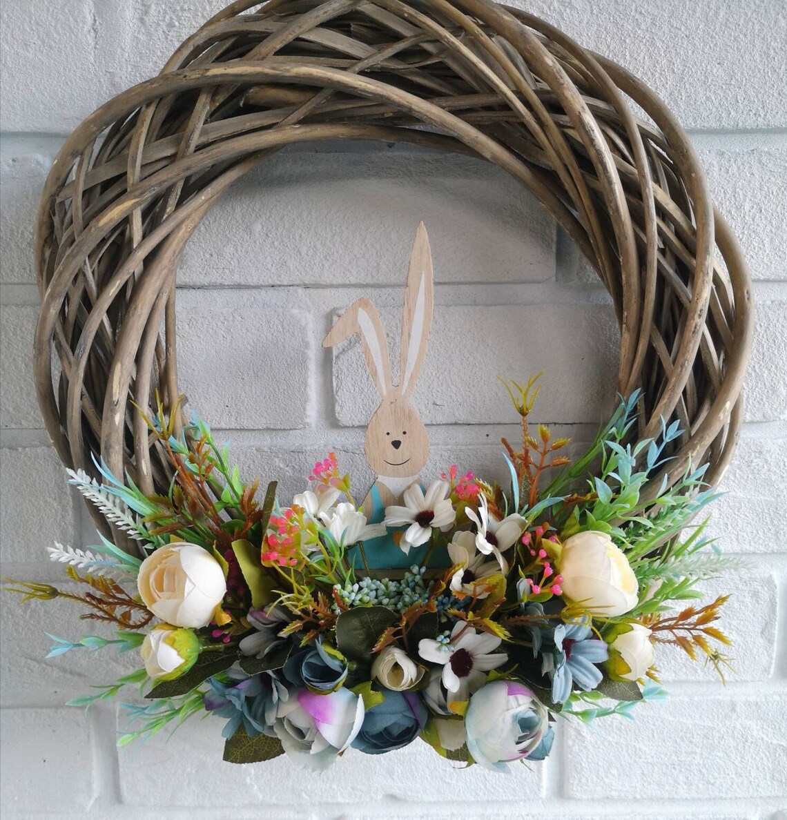 Easter Wreath for Front Door Spring Wreath for Home Decor - Etsy