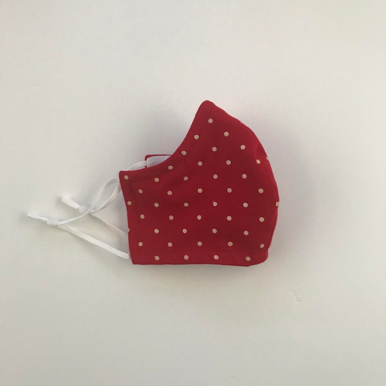 Polka Dot 3-layer Washable Contoured Face Mask With ECOMASK Filter ...