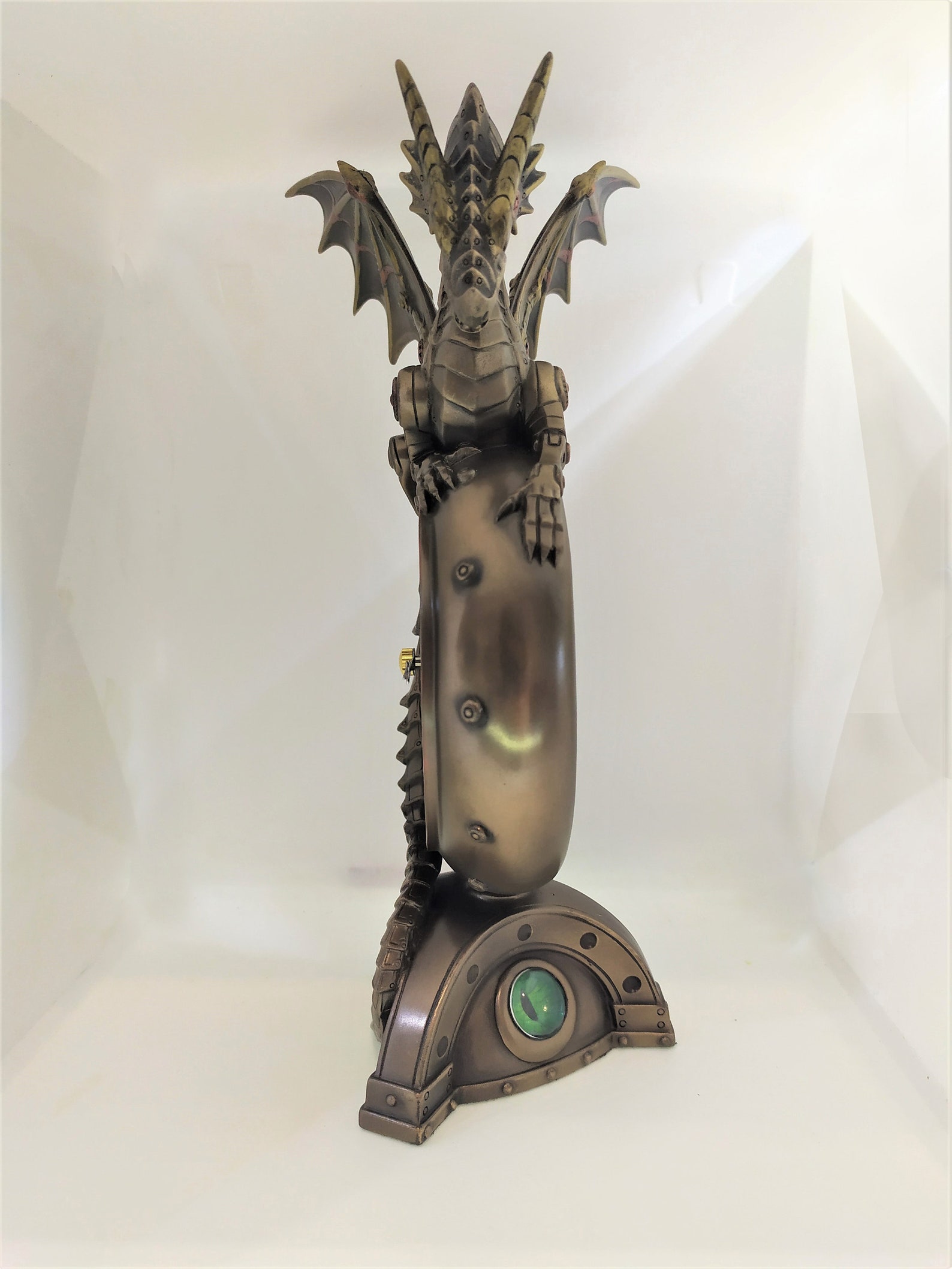 Desk Clock Brass Dragon Clock - Etsy
