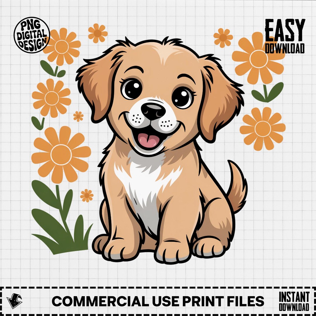 Cute Puppy Clipart, Adorable Dog Clipart, Baby Animal Clipart, Nursery ...