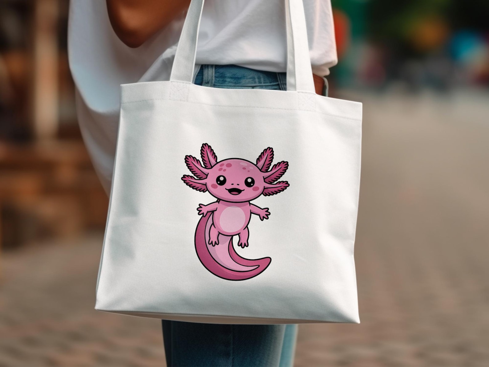 Cute Axolotl Clipart, Pink Axolotl PNG, Kawaii Amphibian Digital Art ...