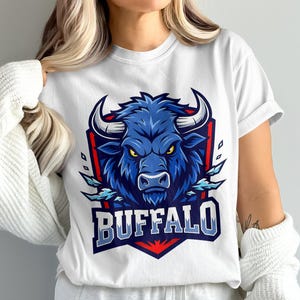 Blue Buffalo Mascot: Sports Team Logo, Animal Art (digital Download) - Etsy