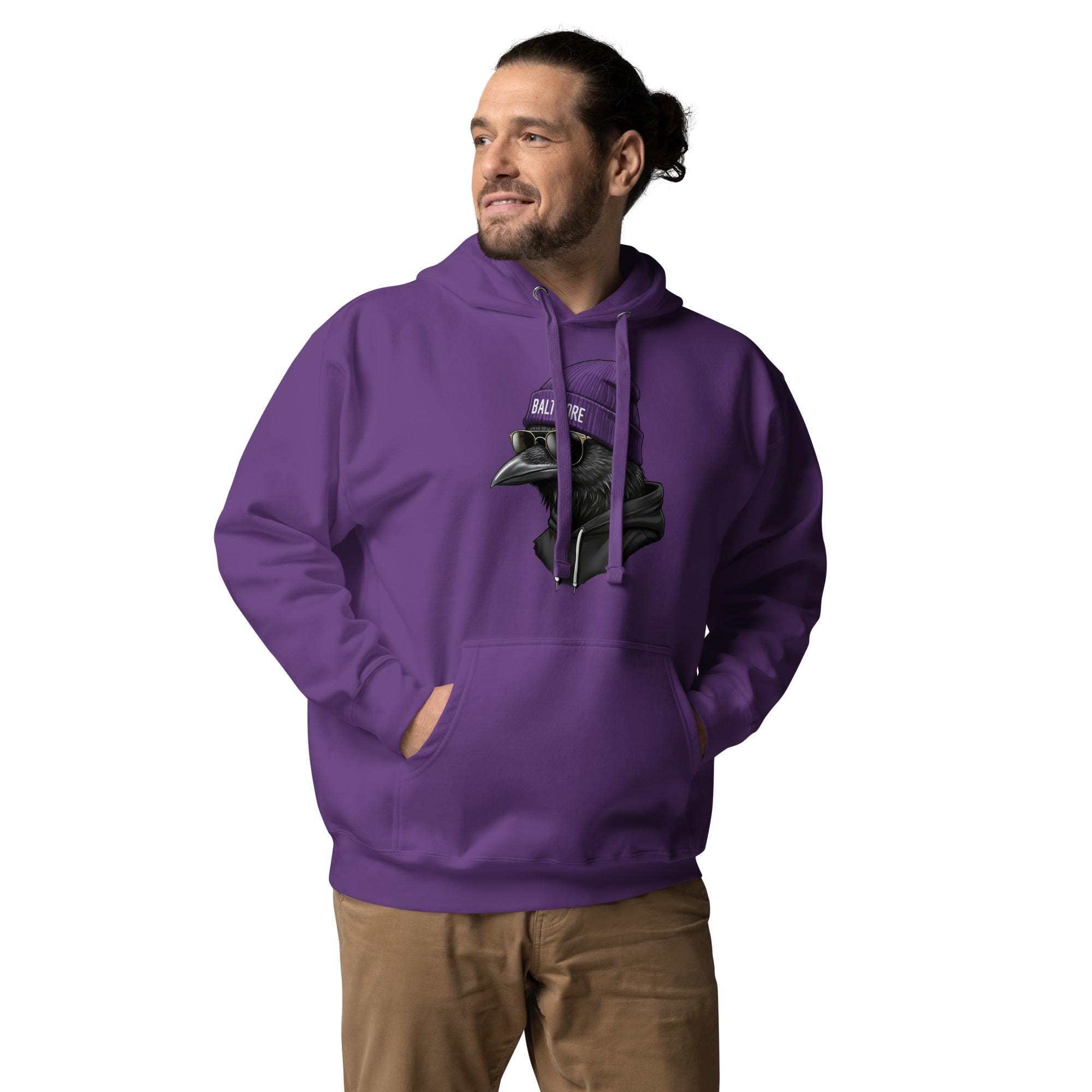 Baltimore Spirit Animal Raven Football Fan Mascot Unisex Hoodie - Etsy