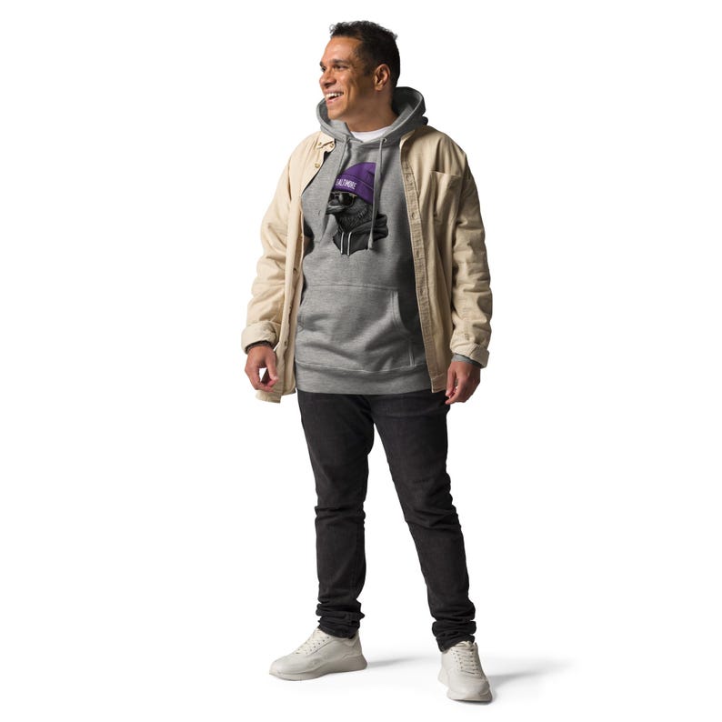 Baltimore Spirit Animal Raven Football Fan Mascot Unisex Hoodie - Etsy