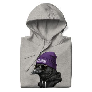 Baltimore Spirit Animal Raven Football Fan Mascot Unisex Hoodie - Etsy