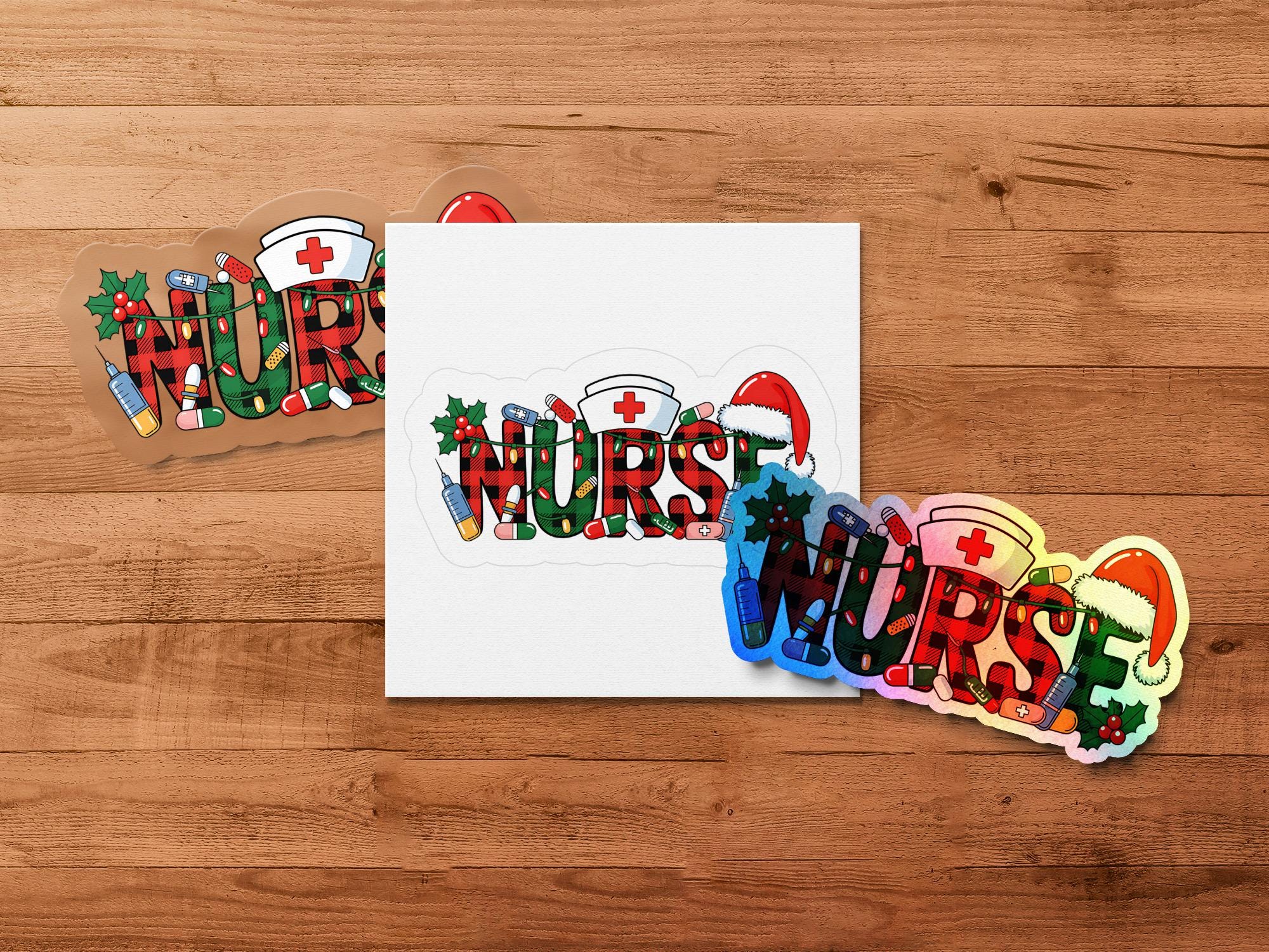 Christmas Nurse PNG, Festive Digital Download, Holiday Nurse Design ...