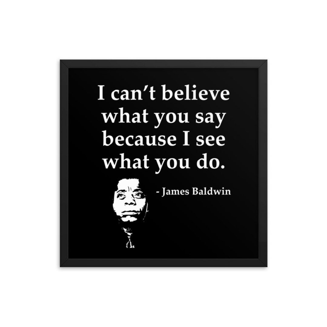 James Baldwin Quote Poster: Black History, African American Art - Etsy