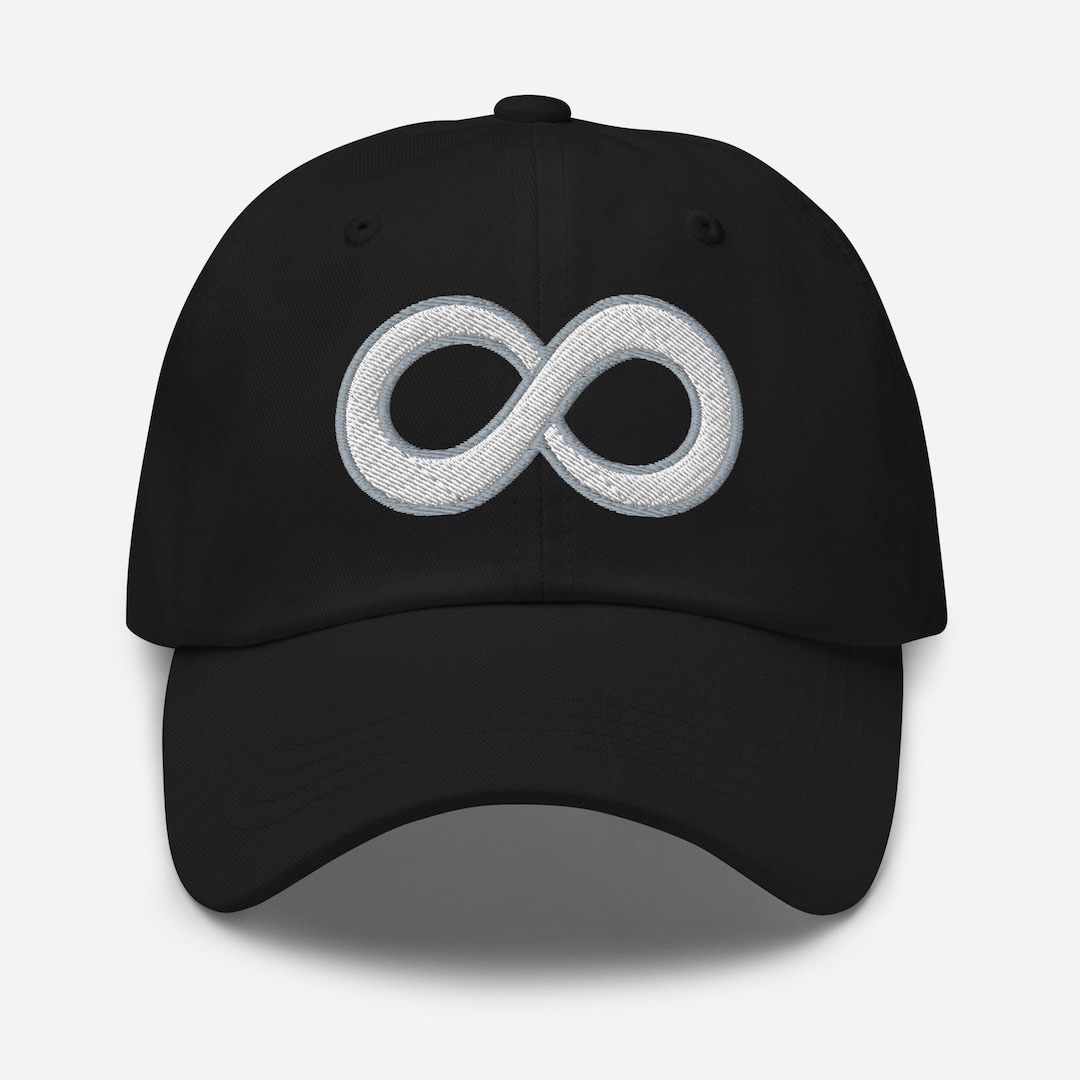 Embroidered Infinity Symbol Hat , Infinite Hat, Meditation Gift Idea ...