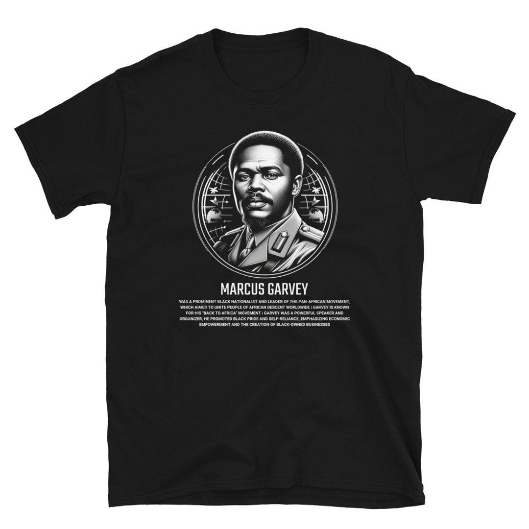 Marcus Garvey Black History Shirt, African American, Short-sleeve ...