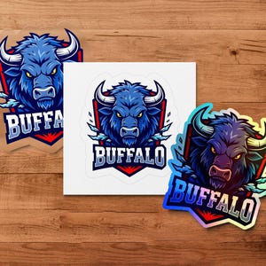 Blue Buffalo Mascot: Sports Team Logo, Animal Art (digital Download) - Etsy