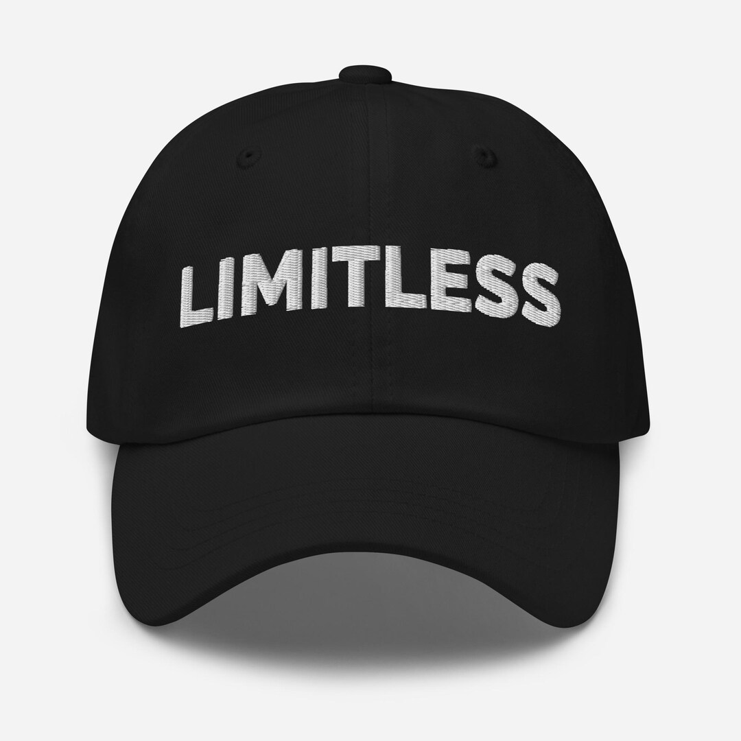 LIMITLESS Embroidered Cotton Baseball Cap | Empowering Dad Hat ...