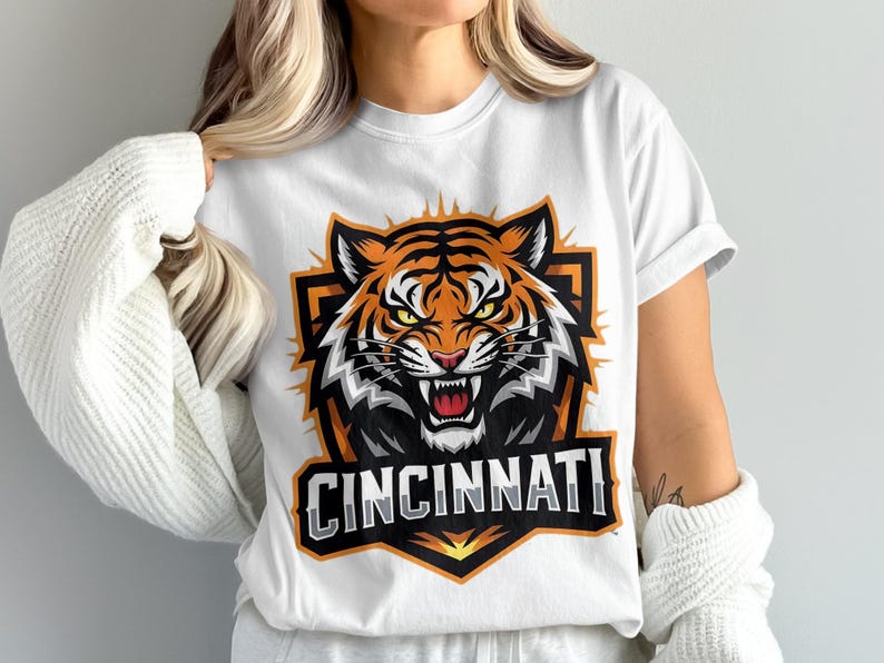 Cincinnati Tiger Mascot Art: Sports Team Logo (digital Download) - Etsy