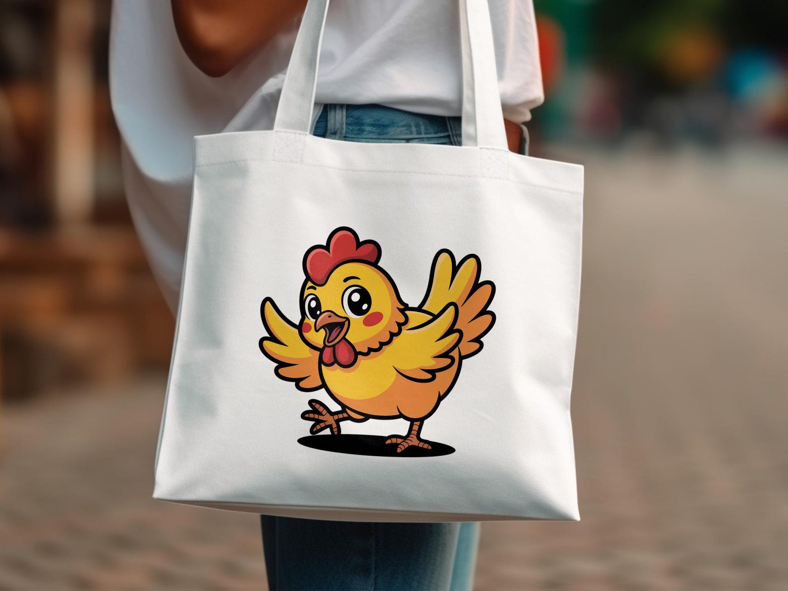 Cute Chicken Clipart, Happy Farm Animal PNG, Baby Chick Digital Art ...